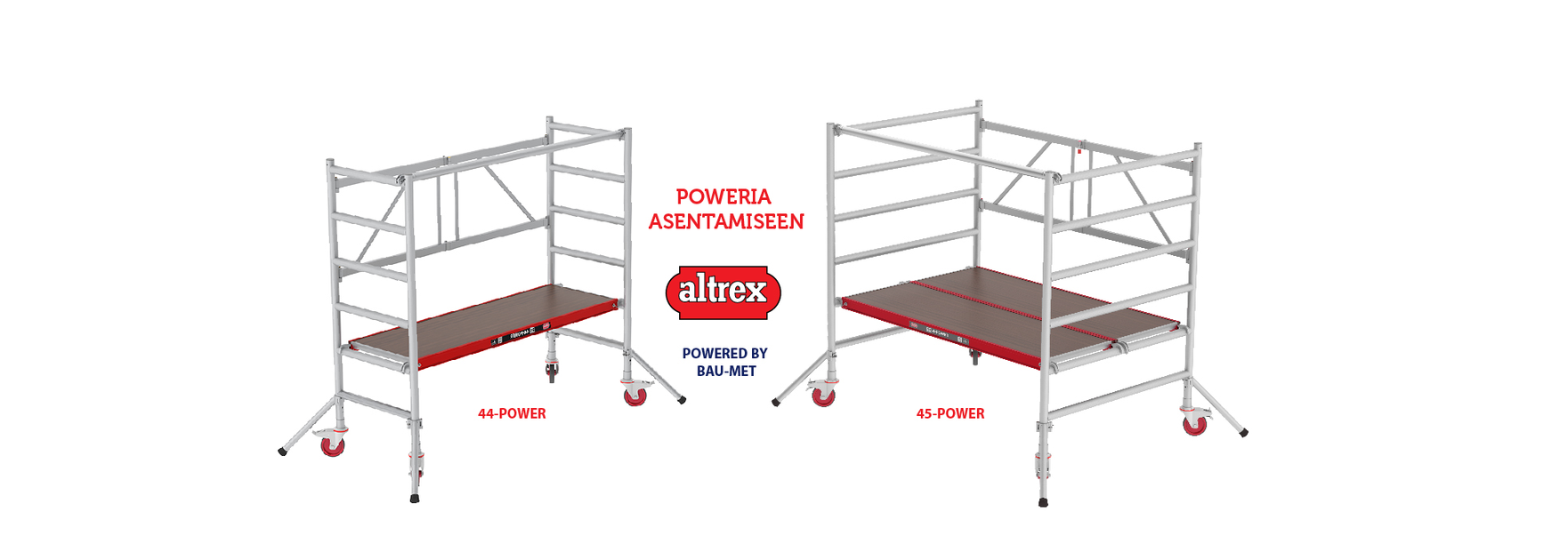 Yleisön pyynnöstä: Uusi tuplaleveä asennusteline Altrex RS 45-Power ...